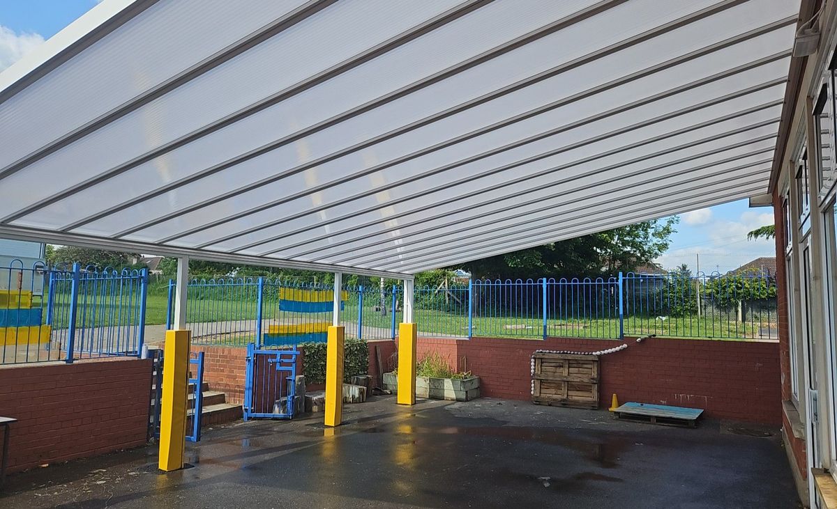 Fifth canopy shelter for primary school | Zenith Canopy Structures ...