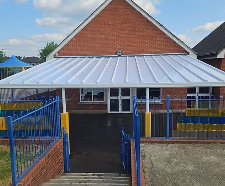 Fifth canopy shelter for primary school | Zenith Canopy Structures ...
