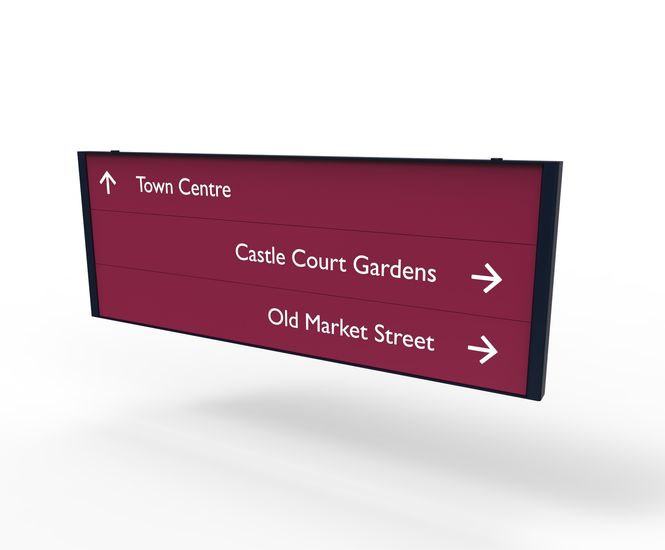 WAY2GO Directional Slat Sign | isGroup