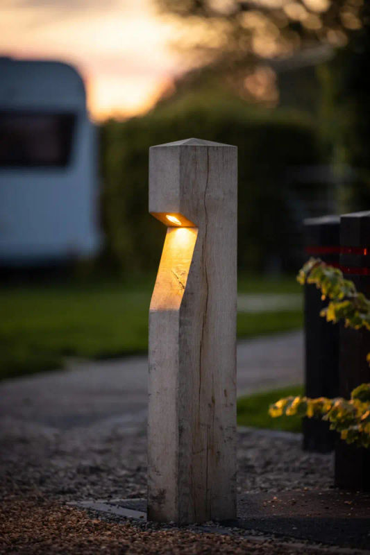 Wood Bollard Outdoor Lighting