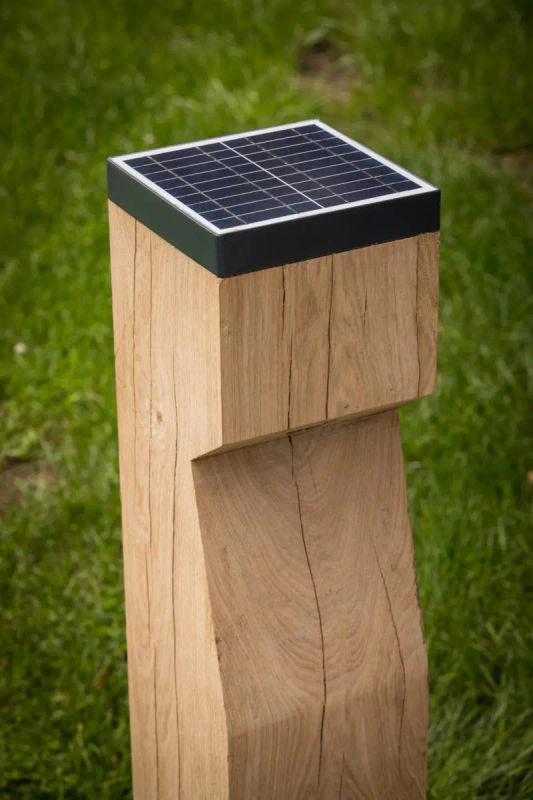 Images for Eye 93002 solar-powered illuminated timber bollard