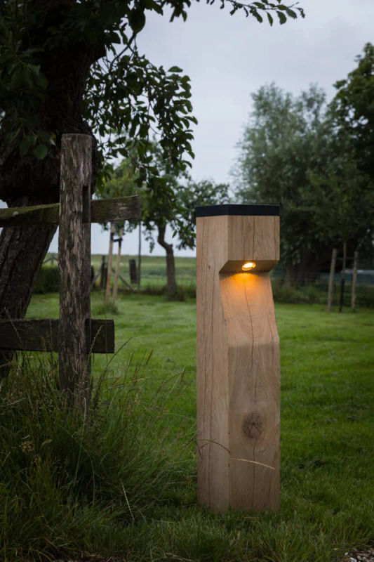 Images for Eye 93002 solar-powered illuminated timber bollard