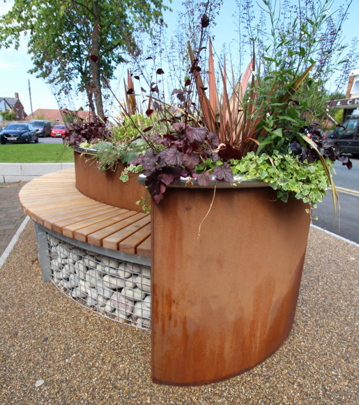 Images for Godwit corten steel totem sculpture - Longton