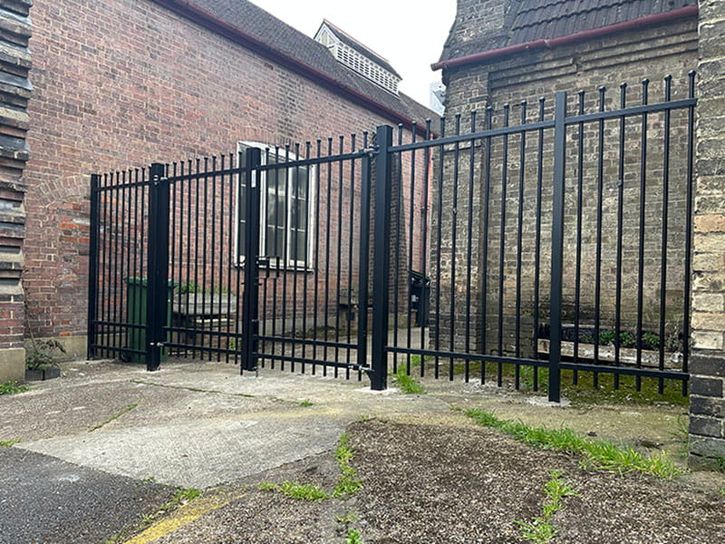Barbican® Imperial railings and gate provide security for church ...