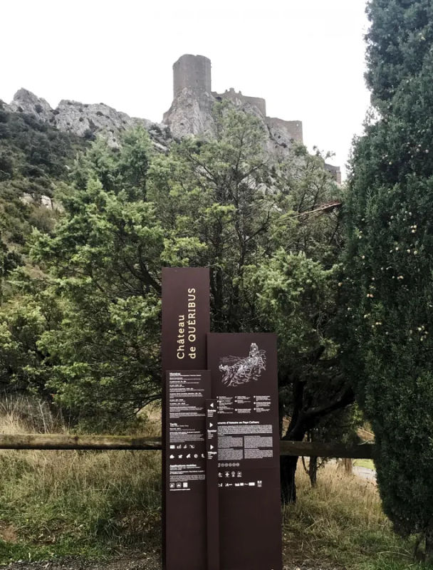 Images for Monolith welcome and wayfinding signs - Cathar Country, France