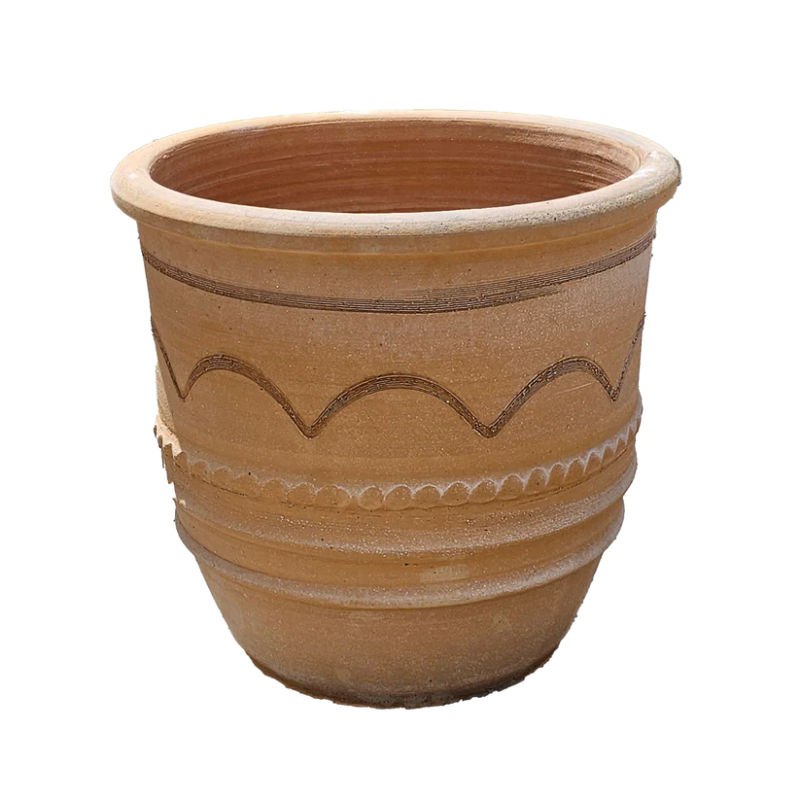 Exara - large Cretan terracotta pot for specimen / mixed planting | Images