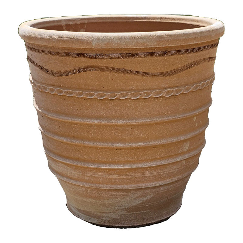 Exara - large Cretan terracotta pot for specimen / mixed planting | Images
