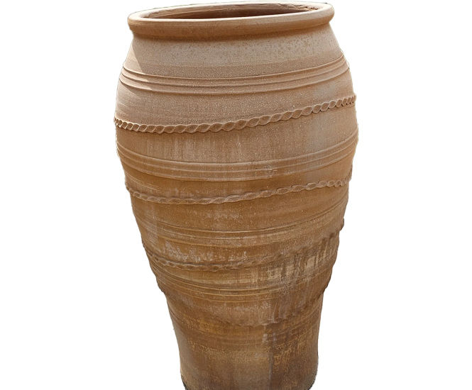 Milatos - classic Minoan terracotta jar specimen planter | Cretan ...