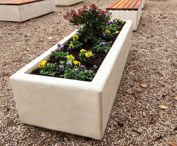 Large outdoor concrete planters | EXTERNAL WORKS