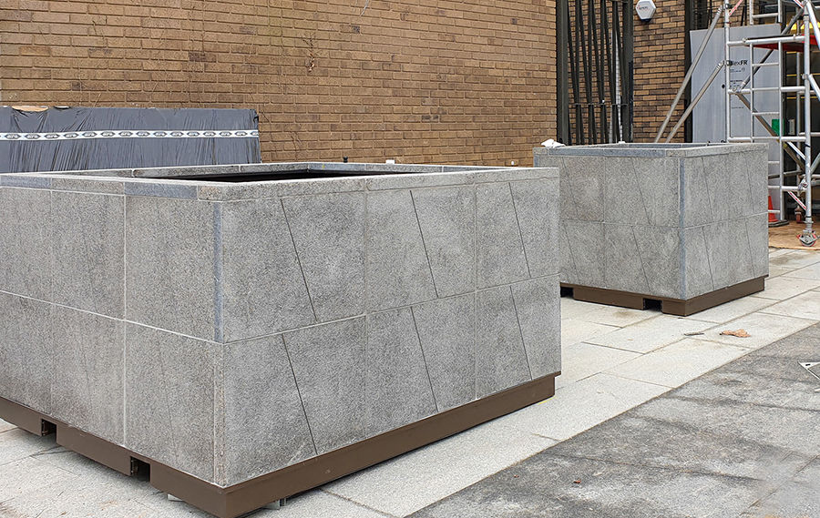 Images for Bespoke granite-clad planters for Windsor office complex