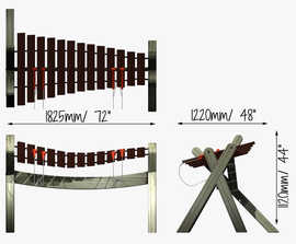 Akadinda - Large Outdoor Xylophone | Percussion Play | ESI External Works