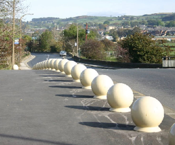 ASF 129 recycled cast iron spherical bollard | Architectural Street ...