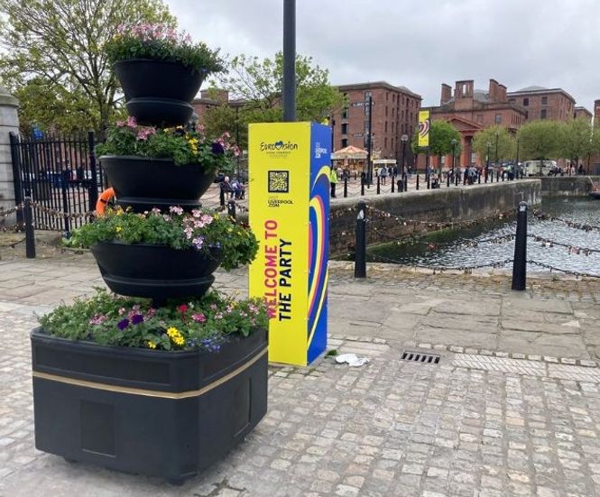 Amberol planters at Eurovision 2023 | Amberol