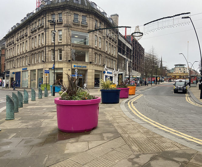 Colourful Planters make an impact in Sheffield | Amberol
