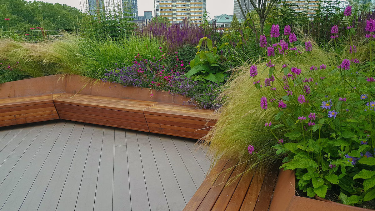 Images for Contemporary commercial rooftop garden, 116 Old Street, London