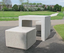 Core Picnic Bench & Table - concrete outdoor seating and dining ...