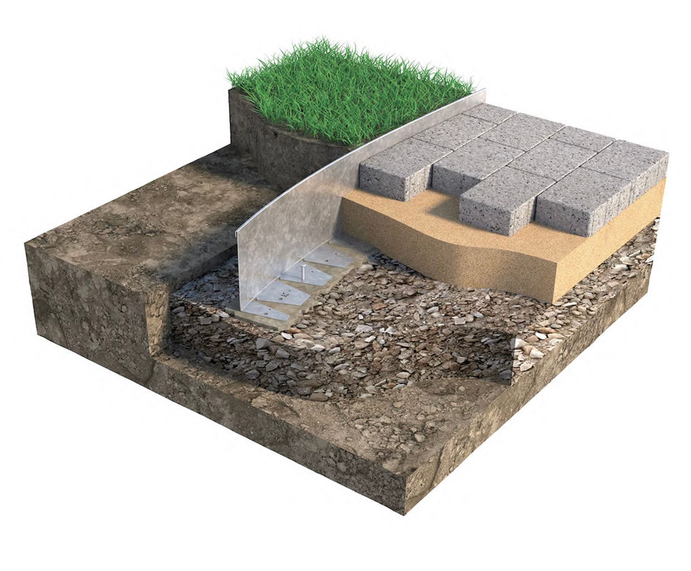 Images for Kinley's 200mm high Fort edging for Buchanan Wharf