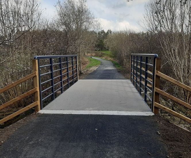 Two FRP bridges for cycle path - Elan Valley | CTS Bridges