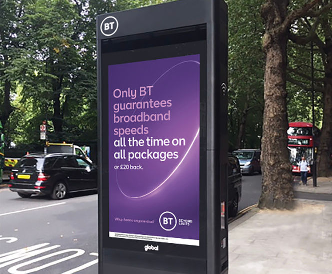 Iconic digital StreetHub signage units with WiFi for BT | Trueform