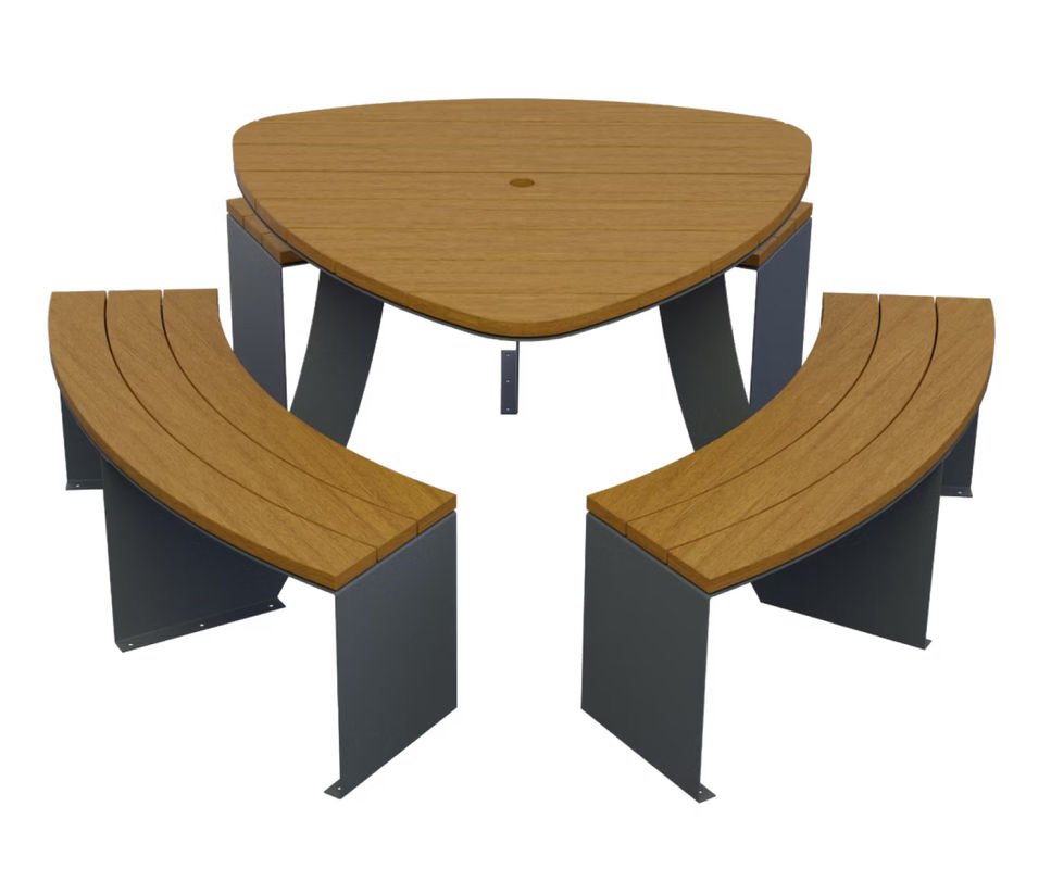 Images for Alfresco - curvilinear table with benches for roof terraces