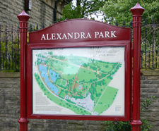 Twin Post Interpretation Signs | Leander Architectural