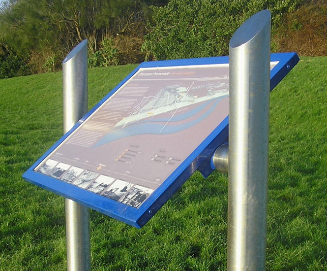 Lectern style - Interpretation signs | Leander Architectural