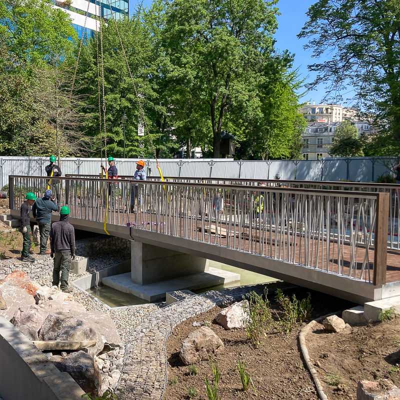 Images for Serpentine footbridge and observation platform for park in ...