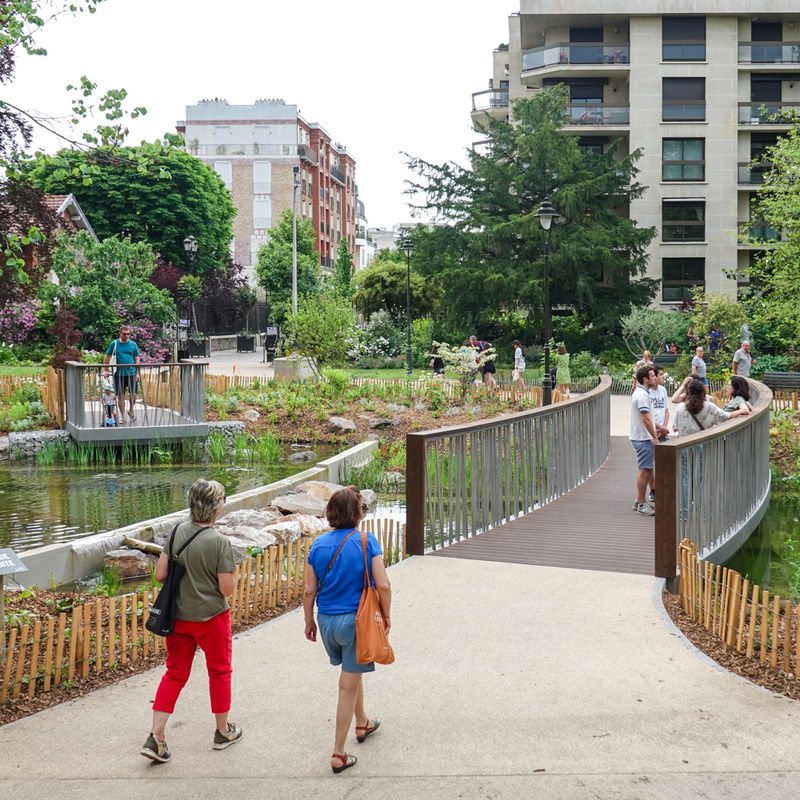 Images for Serpentine footbridge and observation platform for park in ...