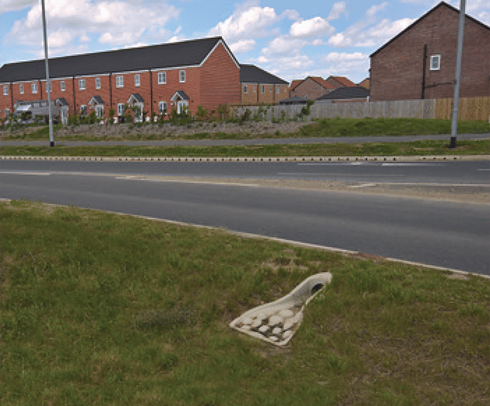 ACO KerbDrain and SuDS swale inlets for A12 bypass road | Images