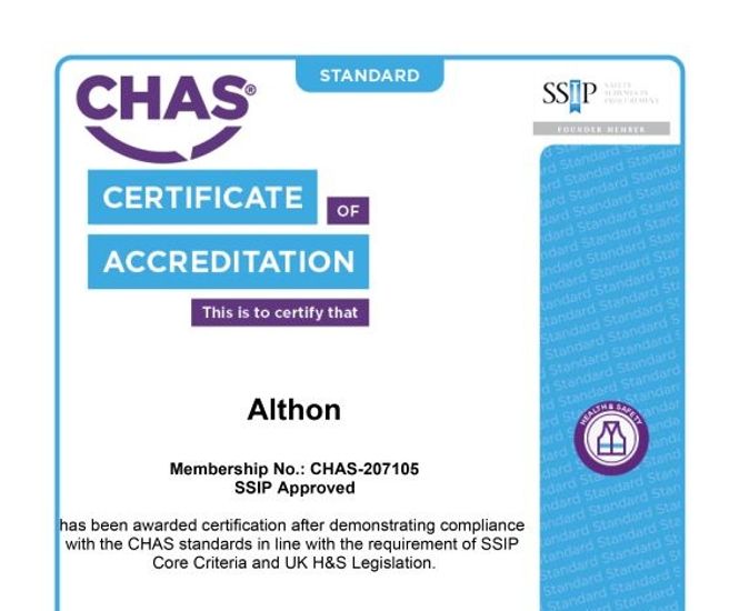 CHAS Certificate 2023/2024 | Althon