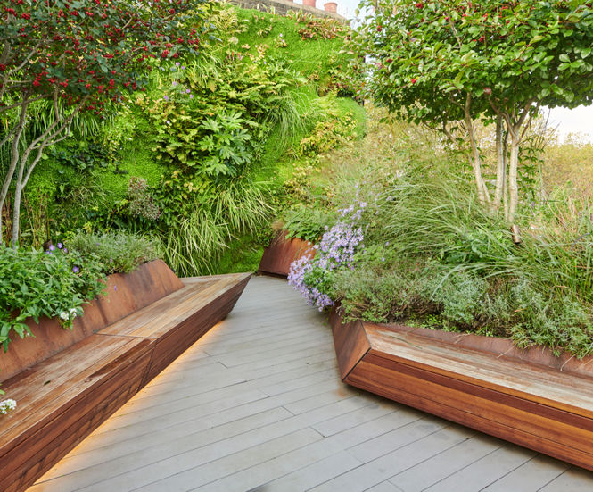 Angular Planter Walls for podiums and terraces | Raaft®