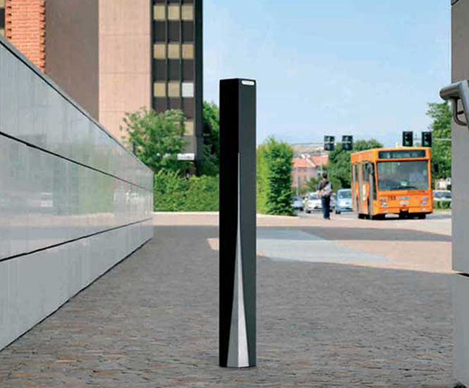 Explosion - contemporary steel bollard | Artform Urban Furniture