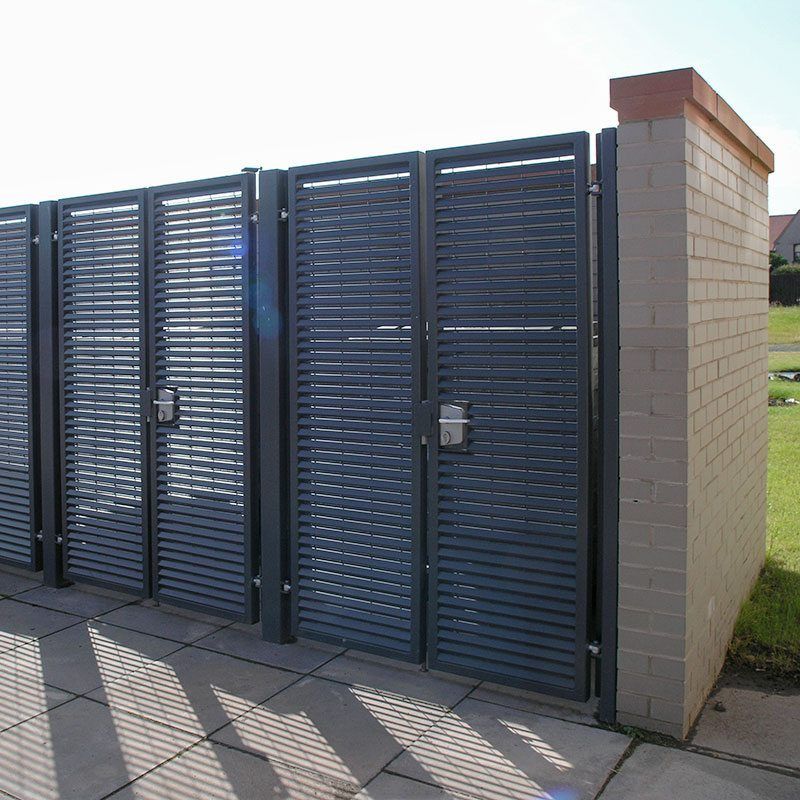 Gates for bin store, Tranent School | Images