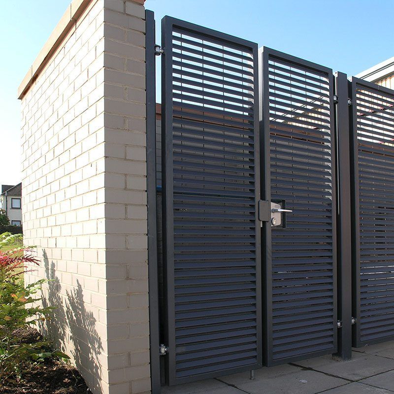 Gates for bin store, Tranent School | Images