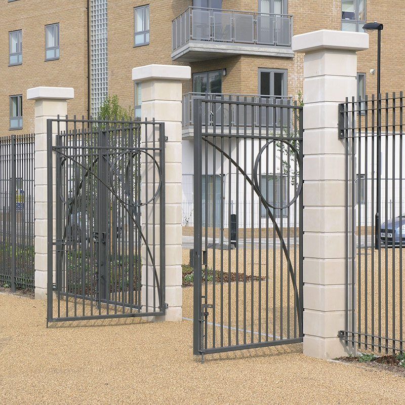 Images for Modena 3m high railings and gates for Islington estate