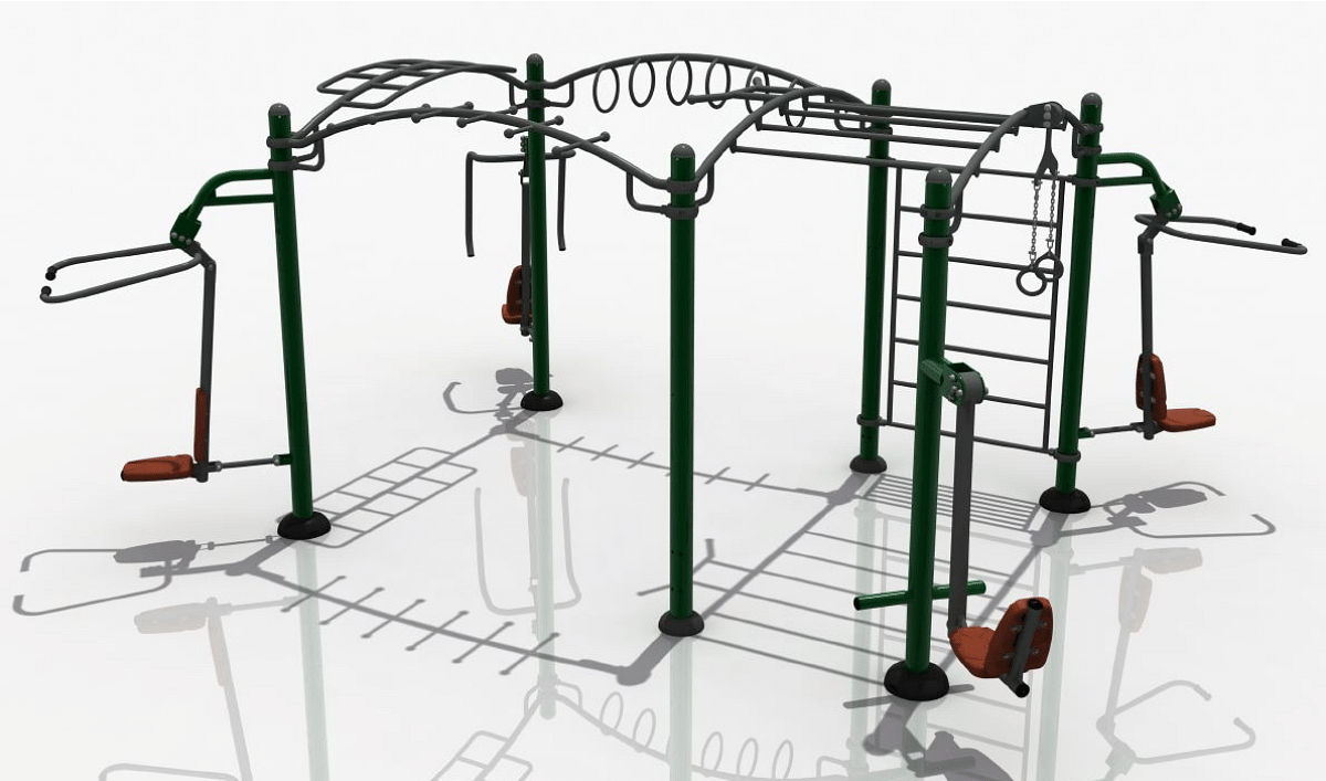 Hercules Outdoor Fitness Rig - steel calisthenics gym | Images