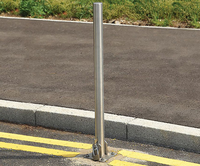 Fold Down Stainless Steel Post | Broxap