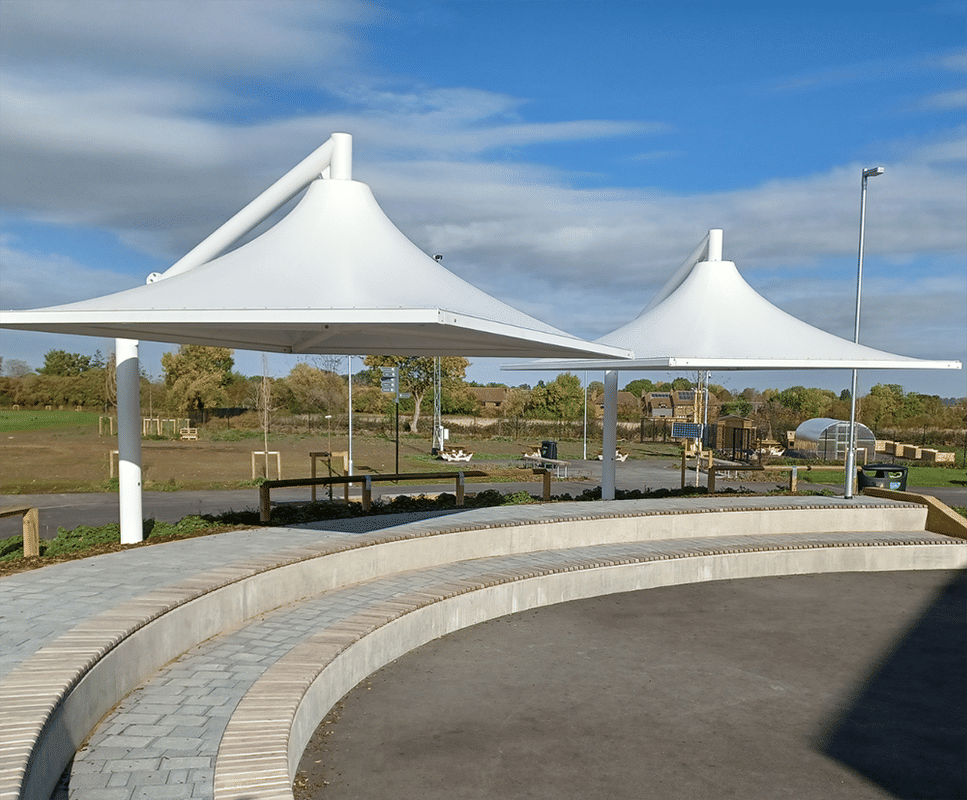 Glider Canopy - steel frame PVC waterproof outdoor shelter | Images
