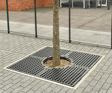 Riviere Square Hole Tree Grille - cast iron tree guard | Broxap