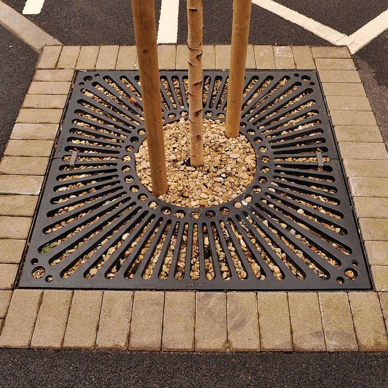 Images for Sunburst - Square Tree Grille 1200mm x 120mm