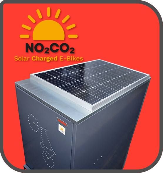 E-Warrior vertical cycle locker with charger for E-bikes | Images