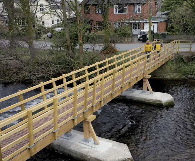 Replacement timber footbridge - Woodbridge, Ripon | Wooden Bridge Company