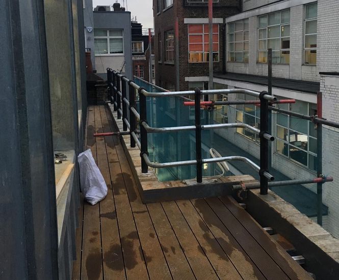 ASF Stowe Ductile Posts for Great Portland Street Roof Garden ...