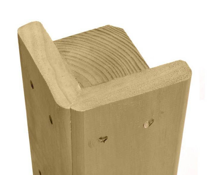 Jakposts® - slotted timber posts for panel fencing | Images