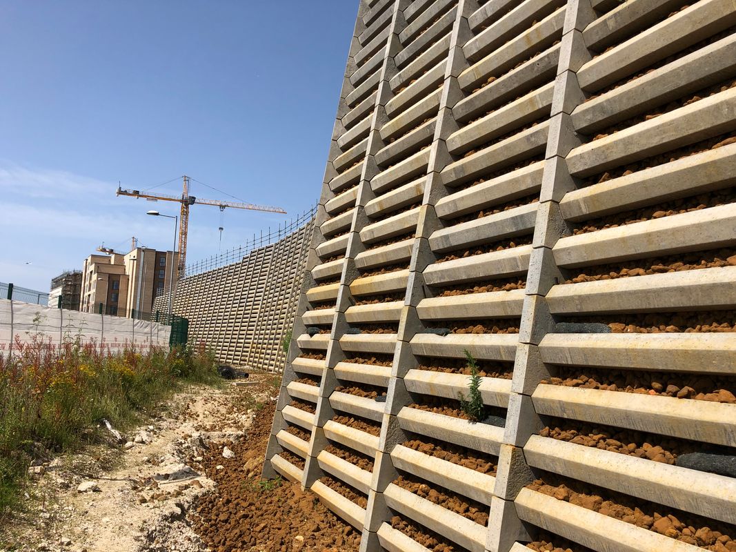 Andacrib concrete crib retaining wall system | Images