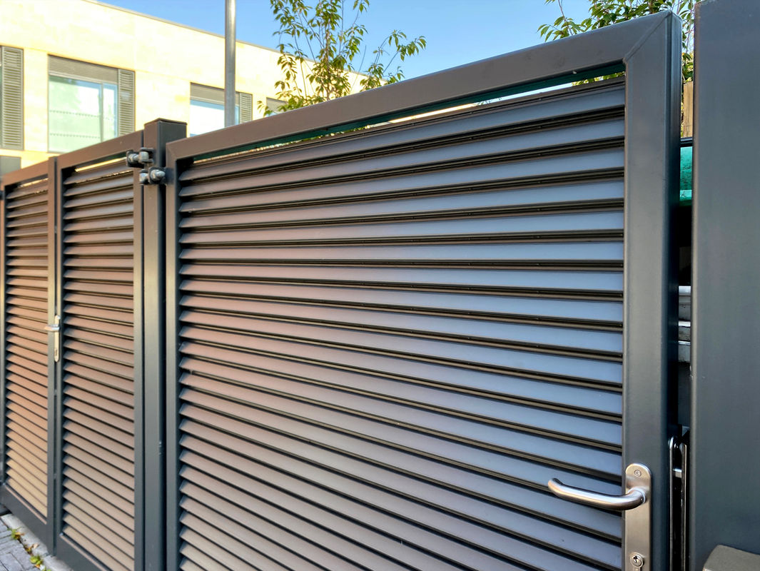 Waste / recycling bin stores and railings for primary school | Images