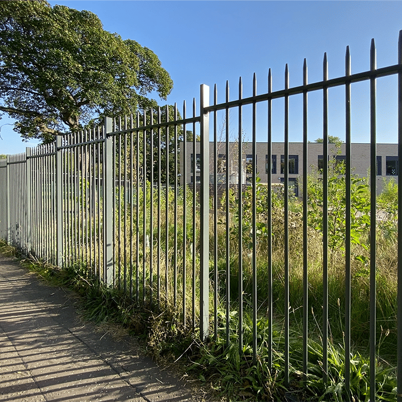 Waste / recycling bin stores and railings for primary school | Images