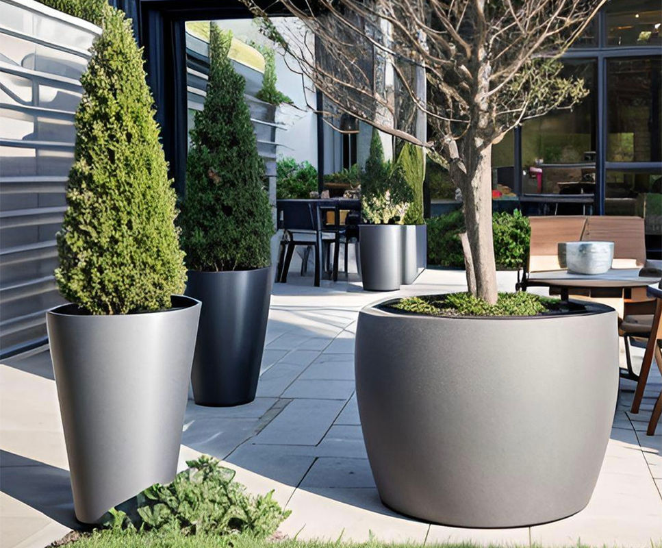 Bespoke steel tree planters | Images