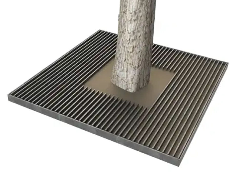 Stainless steel load-bearing tree grilles - St Peter's Square | Images