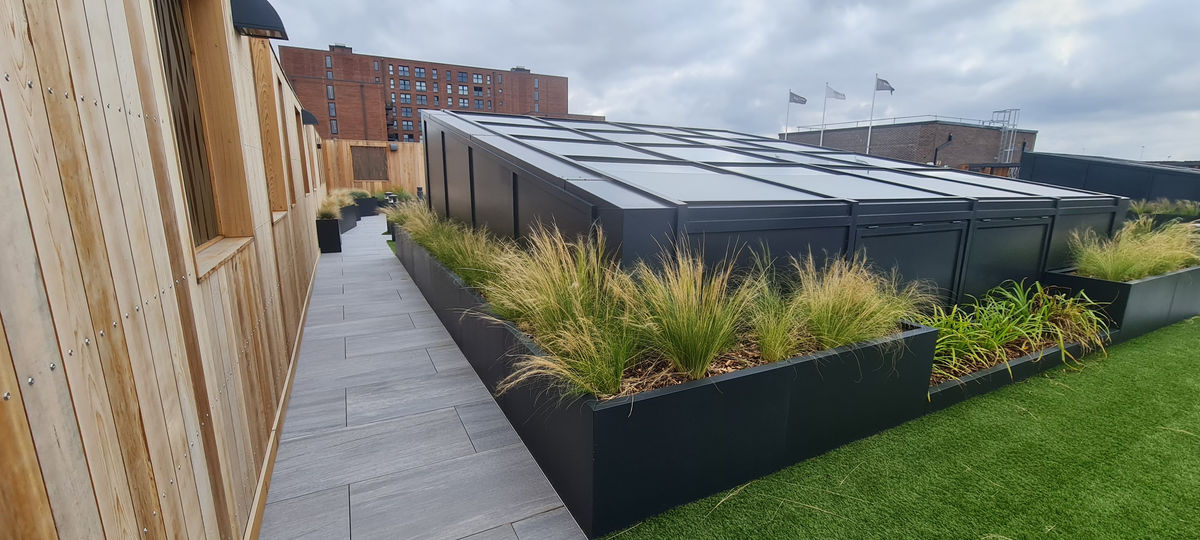 Rooftop terrace transformation, Drapers Yard Leeds | Images